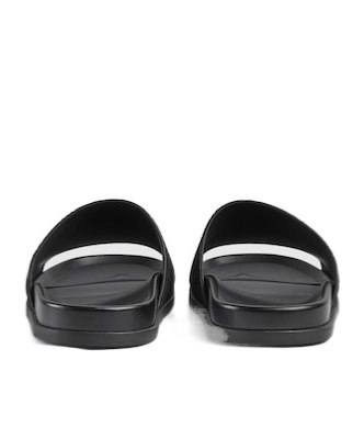 Gucci Logo Detailed Suede Slide Sandals