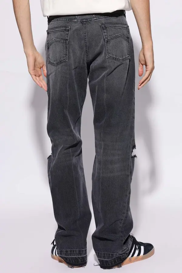 Rhude Distressed Relaxed Fit Jeans