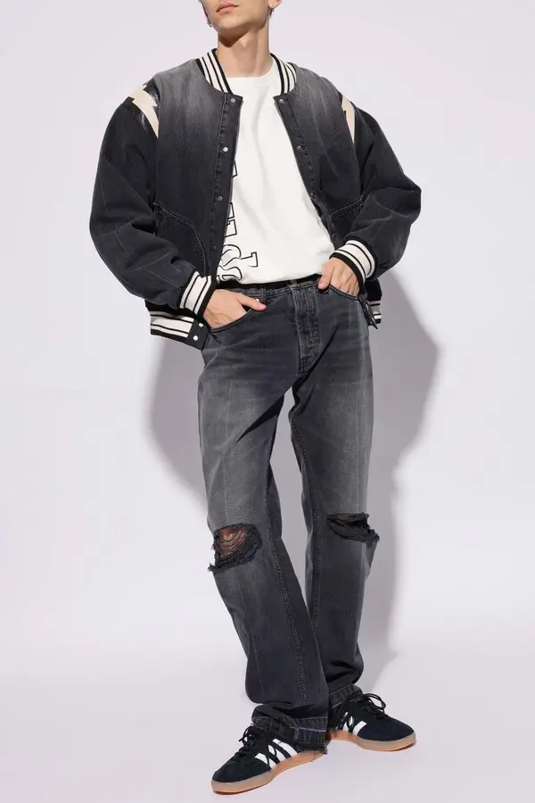 Rhude Distressed Relaxed Fit Jeans