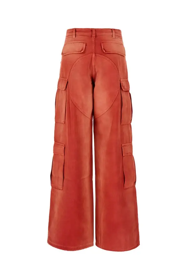 Heron Preston High-waisted Wide-leg Cargo Pants - Red