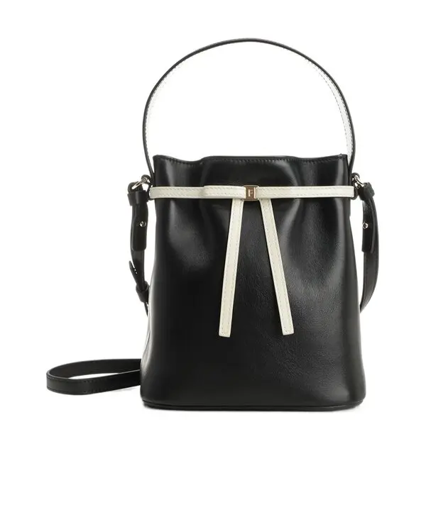 FERRAGAMO Drawstring Bucket Bag With Bow Detail