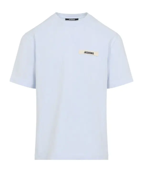 Jacquemus Logo Patch Crewneck T-shirt - Blue