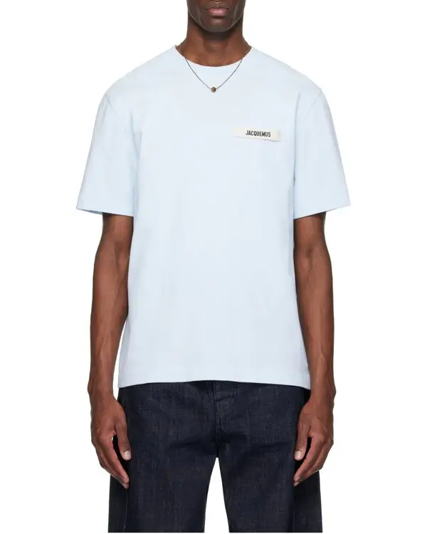 Jacquemus Logo Patch Crewneck T-shirt - Blue