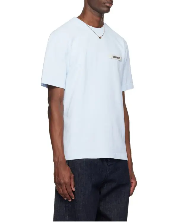Jacquemus Logo Patch Crewneck T-shirt - Blue