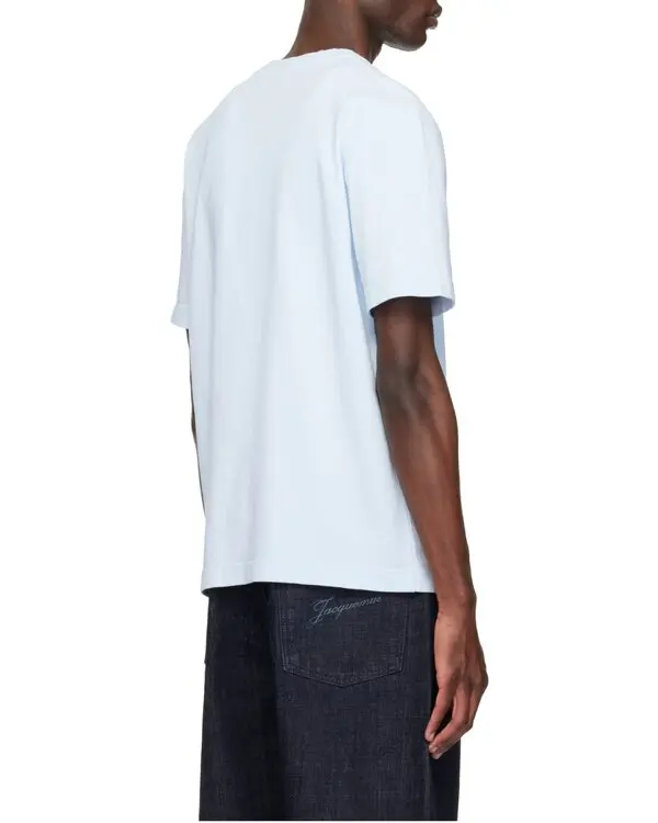 Jacquemus Logo Patch Crewneck T-shirt - Blue