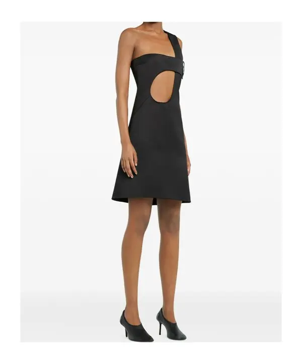 COURREGES Asymmetrical Cut-out Mini Dress