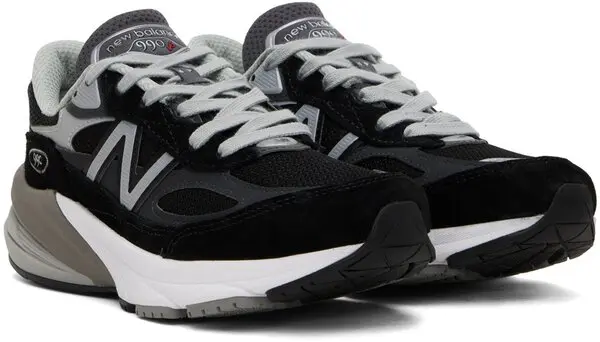 NEW BALANCE 990v6 Lace-up Sneakers - Black