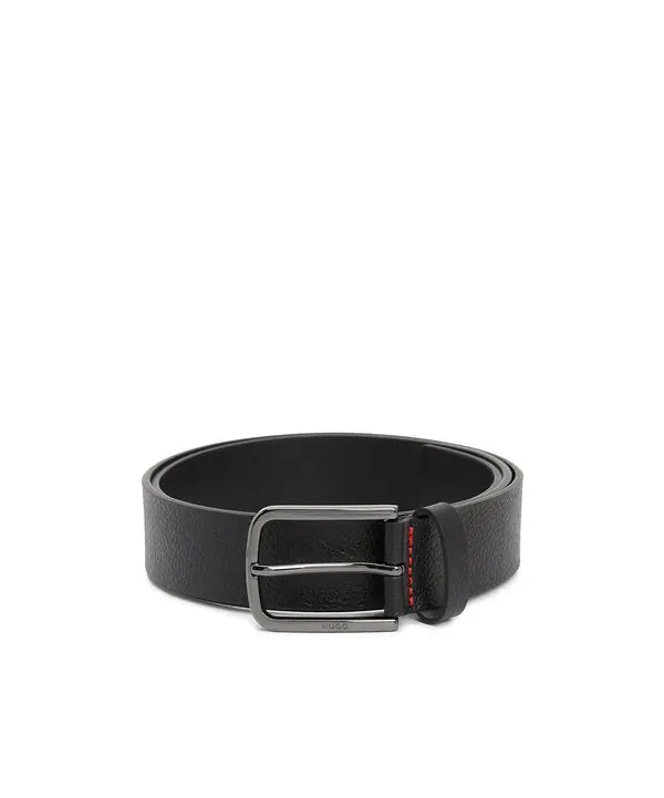 Hugo Boss Pin Buckle Leather Belt - Black