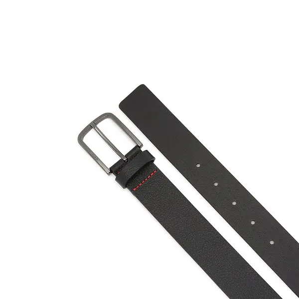 Hugo Boss Pin Buckle Leather Belt - Black