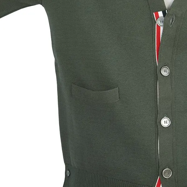 Thom Browne 4-bar Cotton Cardigan - Black