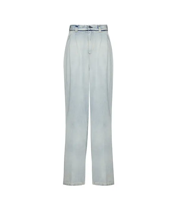 MAISON MARGIELA Memory Wide-leg Pleated Jeans - Blue