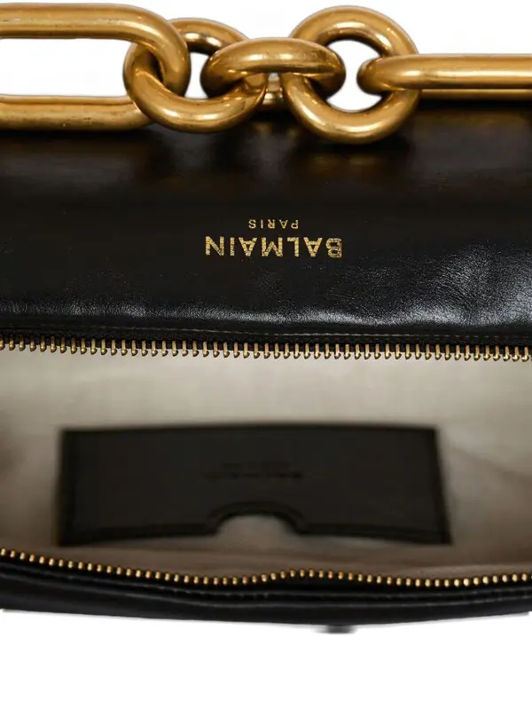 Balmain Medium Sync Bag With Gold Tone Hardware - Black