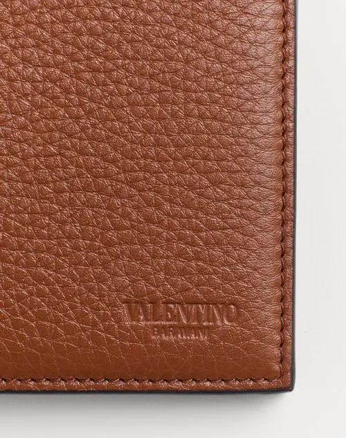 Valentino Garavani Rockstud Bi-fold Wallet - Brown