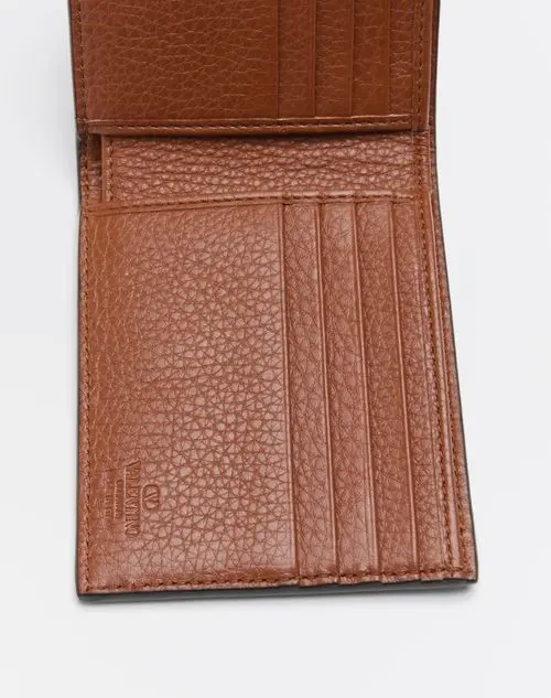 Valentino Garavani Rockstud Bi-fold Wallet - Brown
