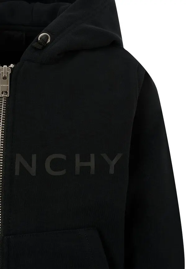 Givenchy Logo-print Hooded Zip-up Sweatshirt