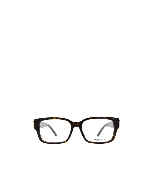 Balenciaga Rectangular Glasses - Black