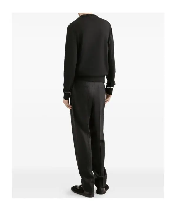 Dolce & Gabbana Dg Logo Embroidered Knitted Jumper