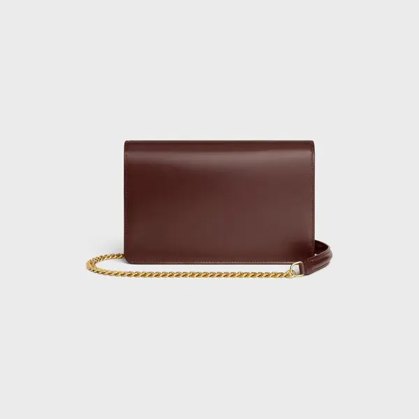 Celine Wallet On Chain Margo In Shiny Calfskin