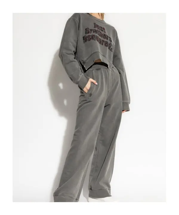 Dsquared2 Wide Leg Sweatpants - Grey
