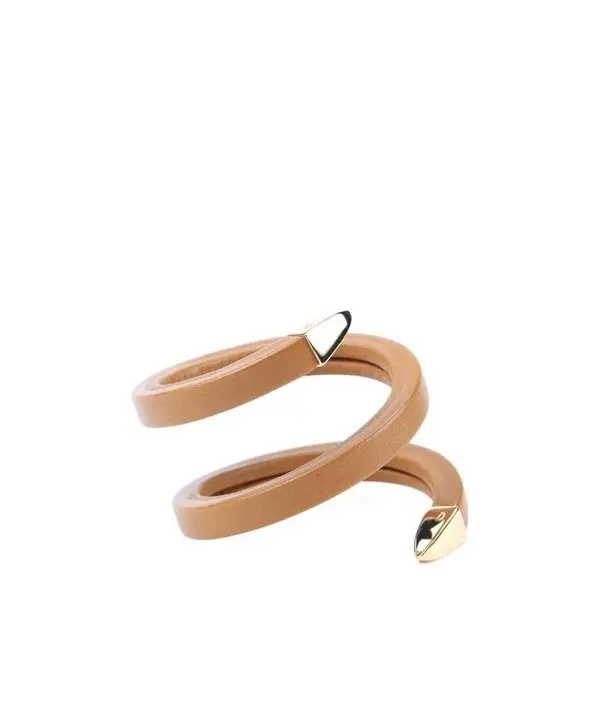 Bottega Veneta Spiral Cuff Bracelet - Yellow