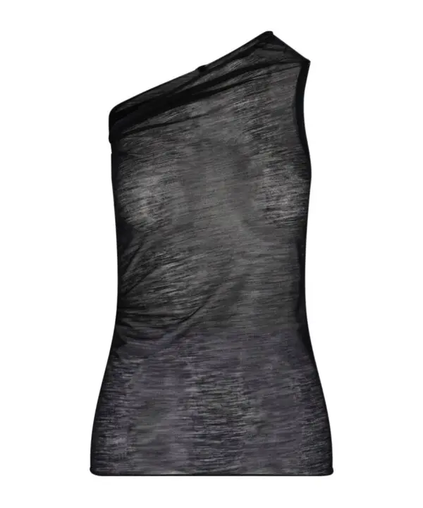 Rick Owens Athena One-shoulder Tank Top - Black
