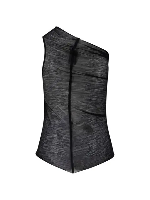 Rick Owens Athena One-shoulder Tank Top - Black
