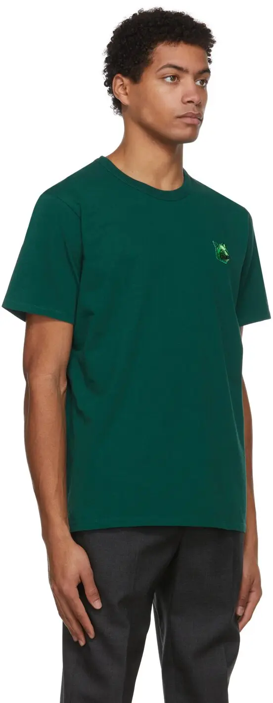 Maison Kitsuné Fox Hear-patch Cotton T-shirt