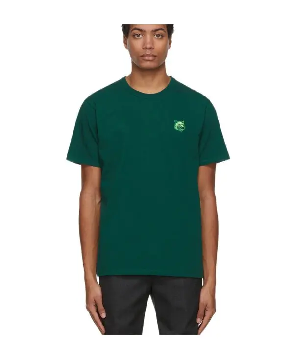 Maison Kitsuné Fox Hear-patch Cotton T-shirt