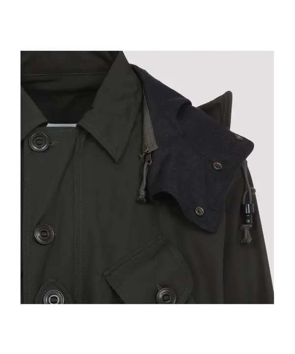MAISON MARGIELA Long Sleeved Hooded Coat