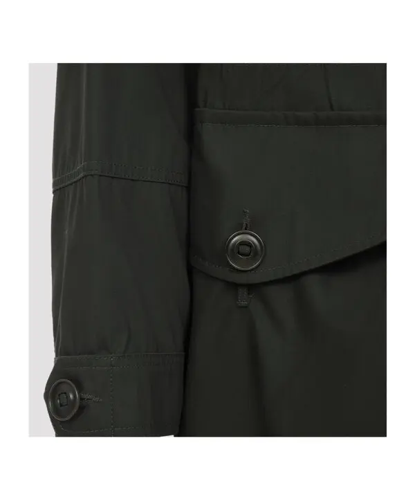 MAISON MARGIELA Long Sleeved Hooded Coat - Black