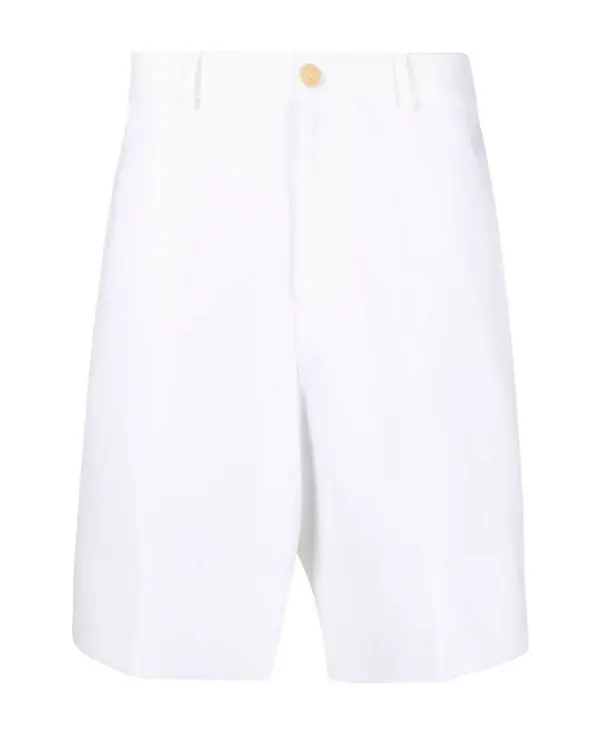 Alexander McQueen High-rise Relaxed Fit Shorts - White