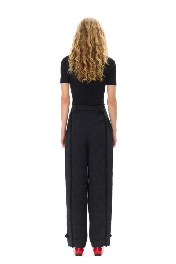 GANNI Tweed Trousers