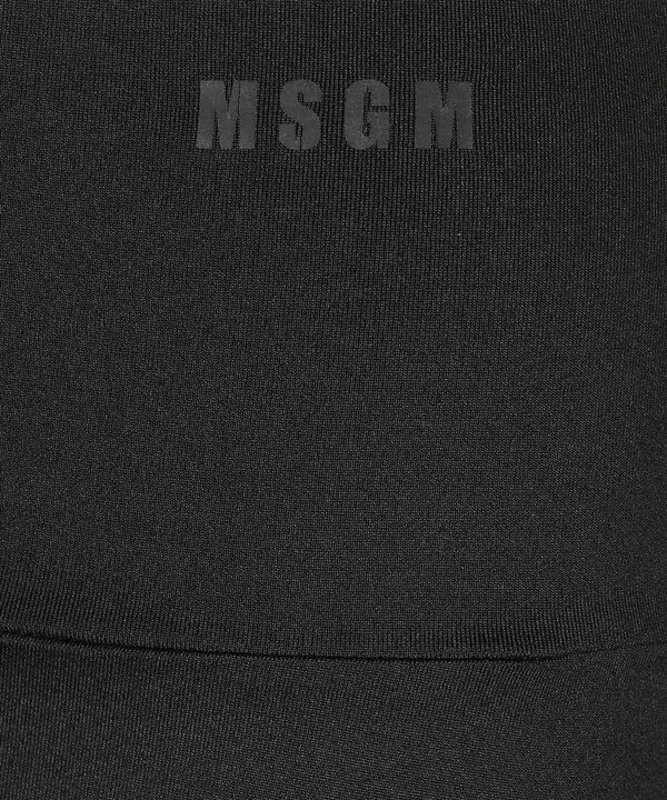 MSGM Logo-print High-waist Stretch Shorts