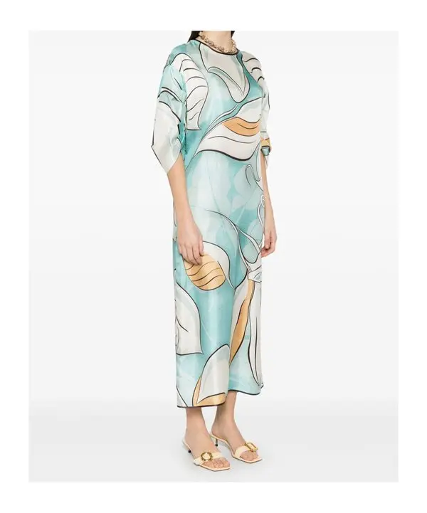 F.R.S FOR RESTLESS SLEEPERS Antandra Printed Maxi Dress - White