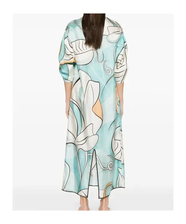 F.R.S FOR RESTLESS SLEEPERS Antandra Printed Maxi Dress - White