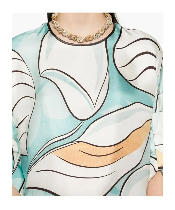 F.R.S FOR RESTLESS SLEEPERS Antandra Printed Maxi Dress - White
