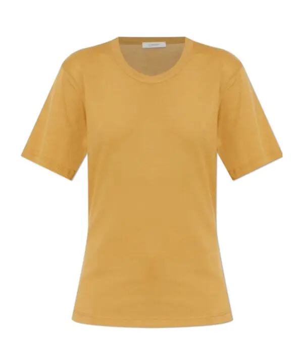 LEMAIRE Crew Neck Short Sleeve T-shirt - Yellow
