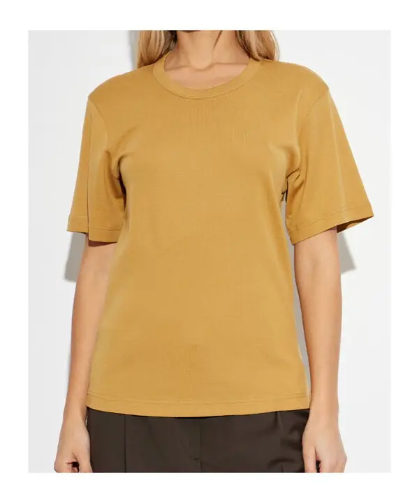 LEMAIRE Crewneck Short Sleeve T-shirt - Yellow