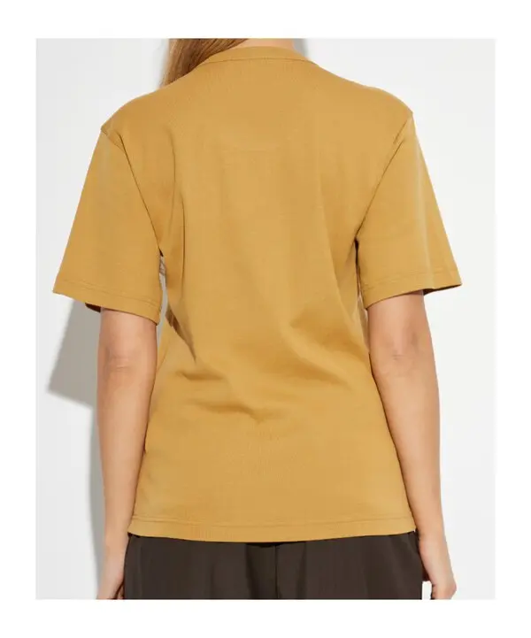 LEMAIRE Crewneck Short Sleeve T-shirt - Yellow