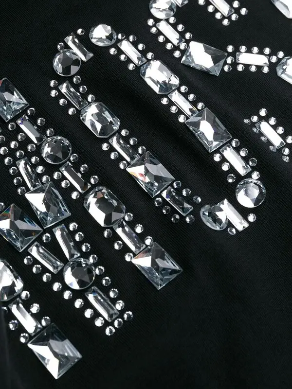 Moschino Rhinestone T-shirt - Black