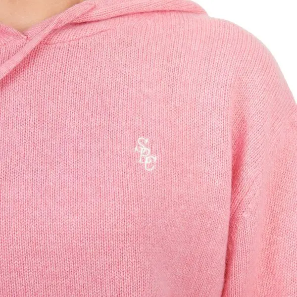 SPORTY  RICH Sporty & Rich Cashmere Drawstring Hoodie