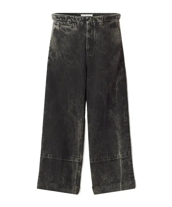 LANVIN Belted Wide-leg Jeans