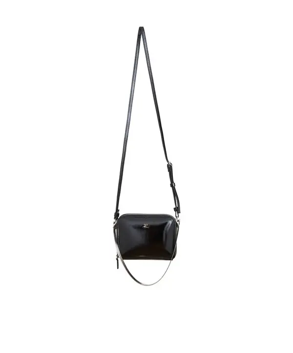 COURREGES Zippered Shoulder Bag - Nero