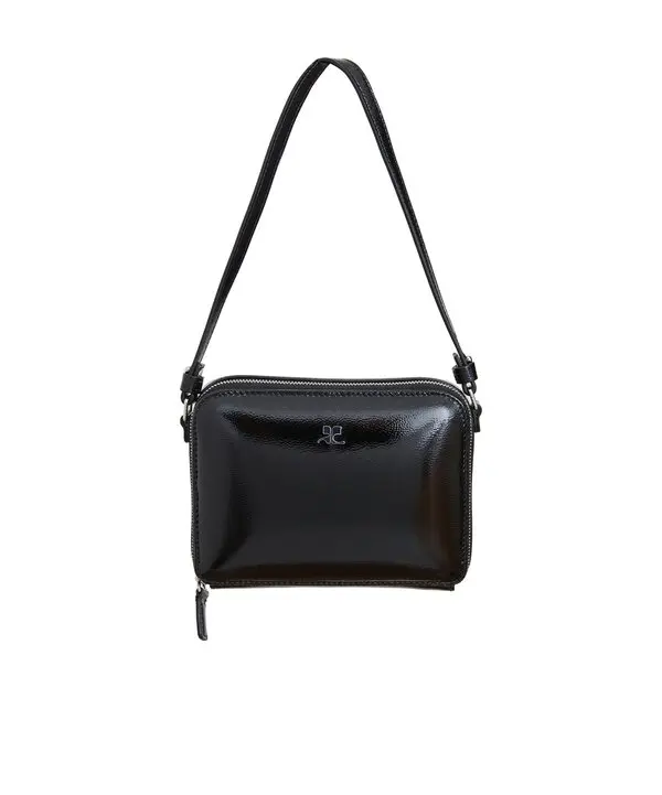 COURREGES Zippered Shoulder Bag - Nero