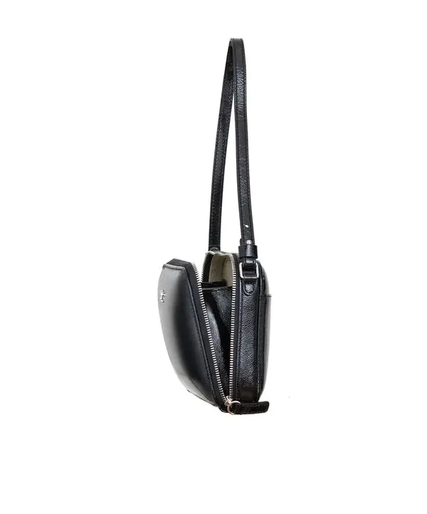 COURREGES Zippered Shoulder Bag - Nero