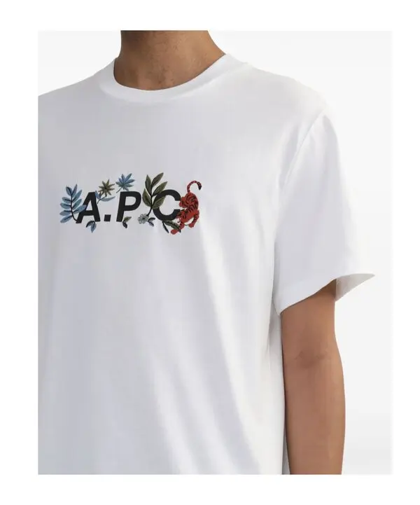 A.p.c. Logo Printed Crewneck T-shirt
