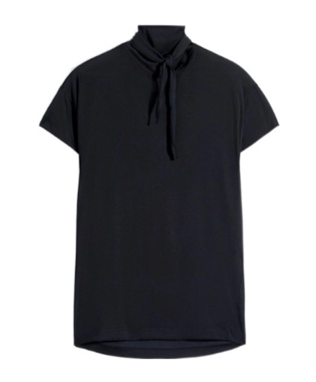 LEMAIRE Short Sleeve Foulard Top In Viscose Cotton Jersey