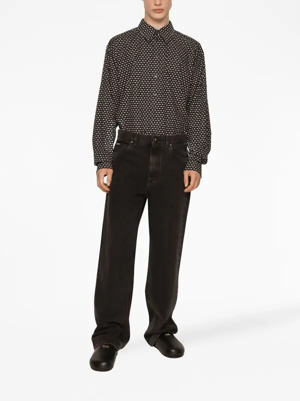 Dolce & Gabbana Dolce Gabbana Dg Monogram Printed Shirt