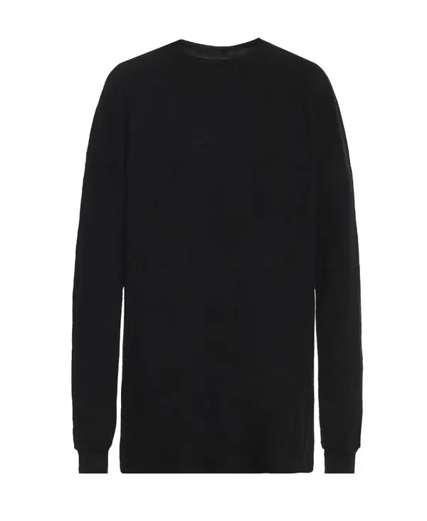 Rick Owens Logo Long-sleeved T-shirt - Black