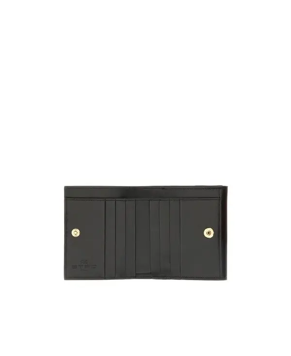Etro Paisley-jacquard Folded Wallet - Black